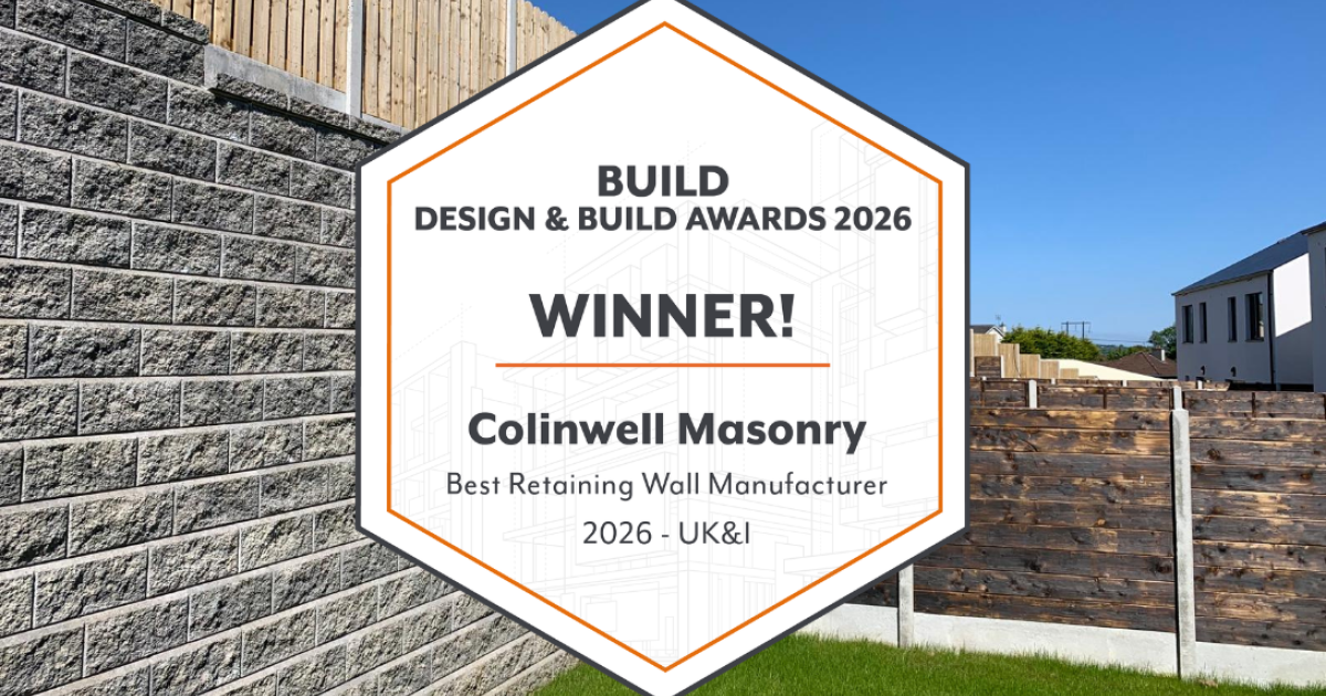 Colinwell Wins Best Retaining Wall Award | Colinwell Masonry